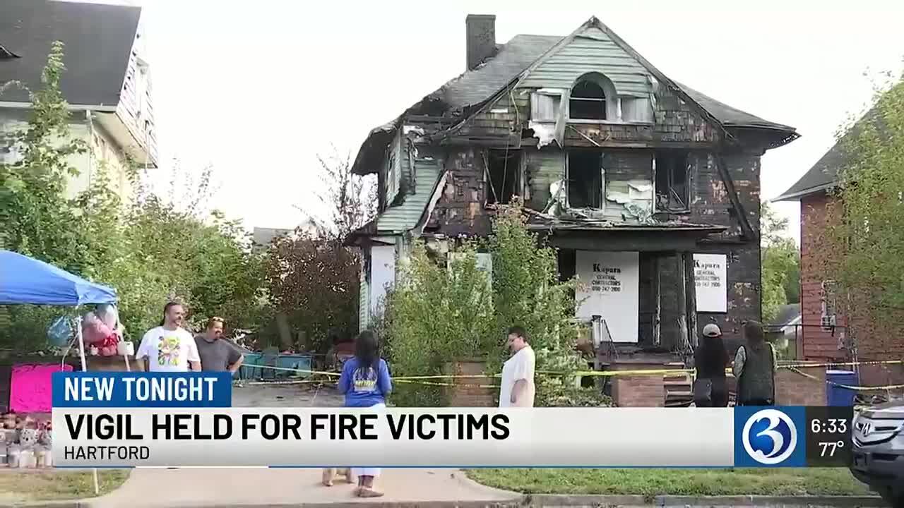 Hartford community holds vigil for victims of devastating house fire