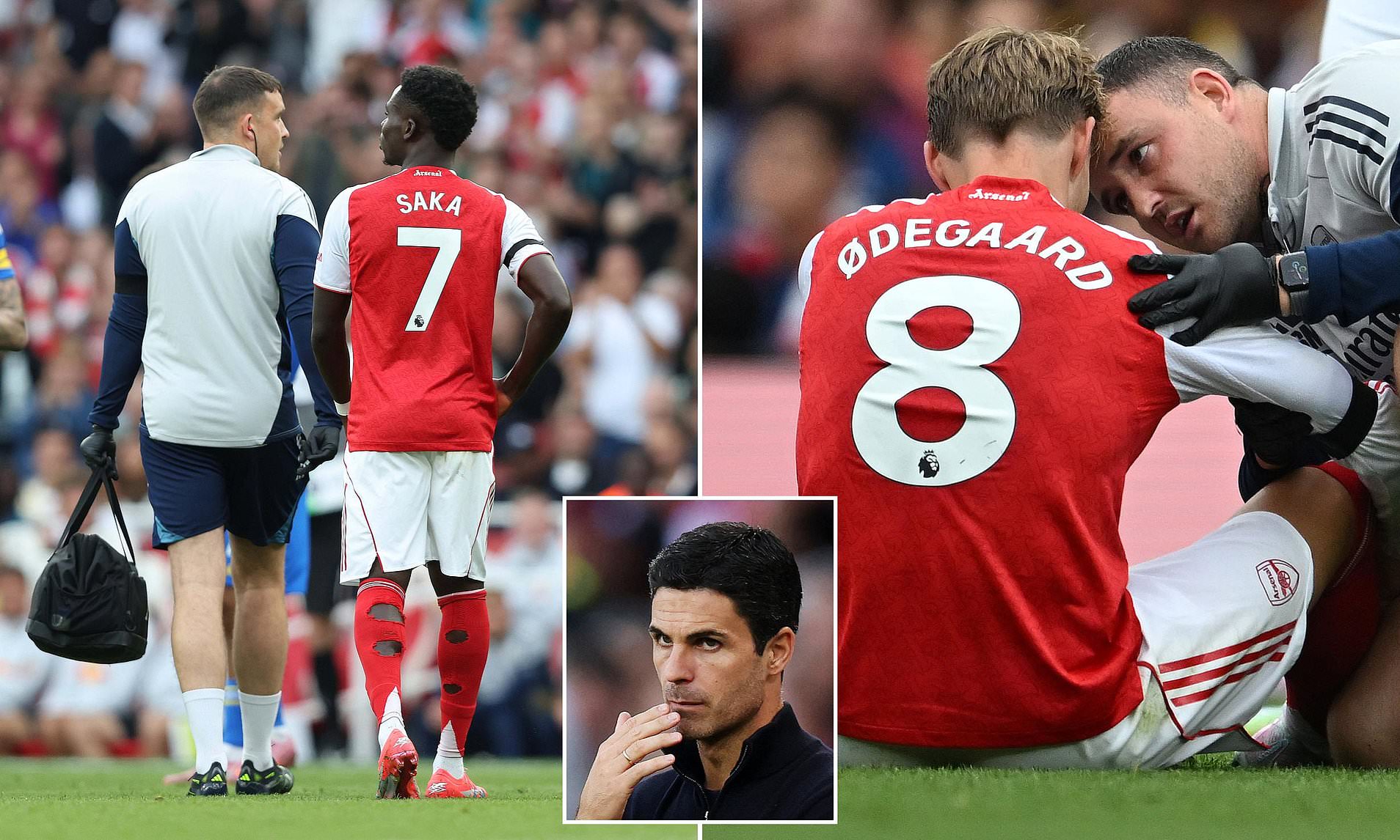 Arsenal dealt injury update on Bukayo Saka and Martin Odegaard's injury ...