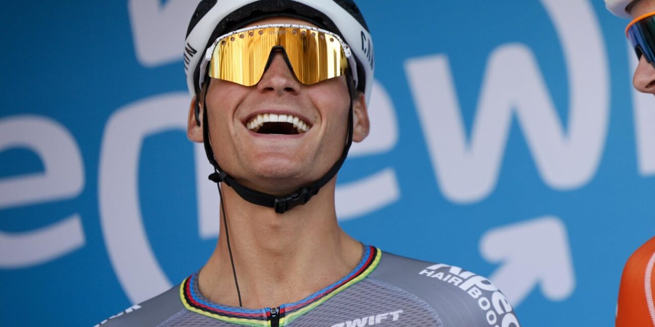 Niet moe te krijgen: Mathieu van der Poel staat 3,5 uur na Renewi Tour ...