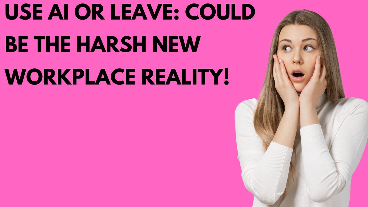 Learn AI or Risk Losing Your Job: Could Be the Line Between Jobs and ...