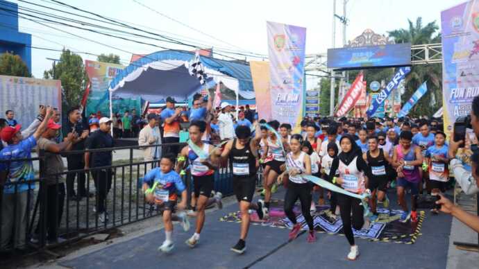 Ribuan Warga Ikuti BNN Fun Run 6K, Gubernur Beri Hadiah Motor untuk Juara