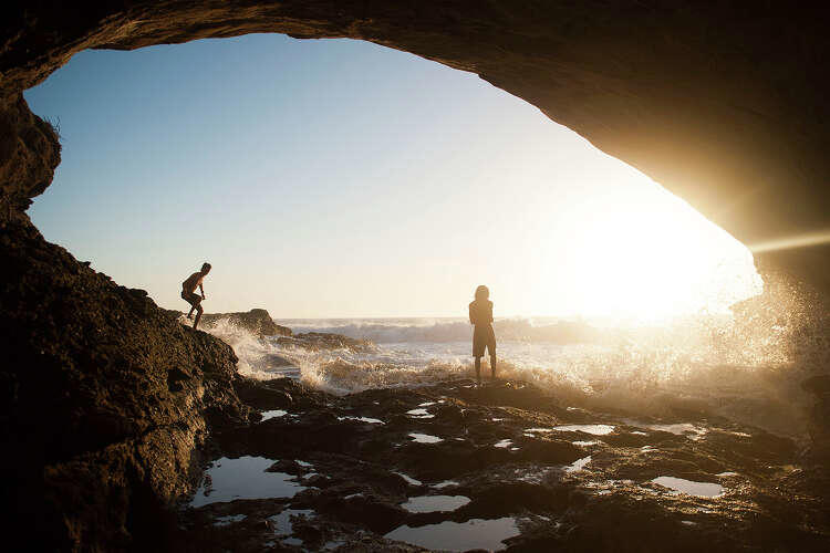 Guard in folding chair once shooed people away from this Calif. beach
