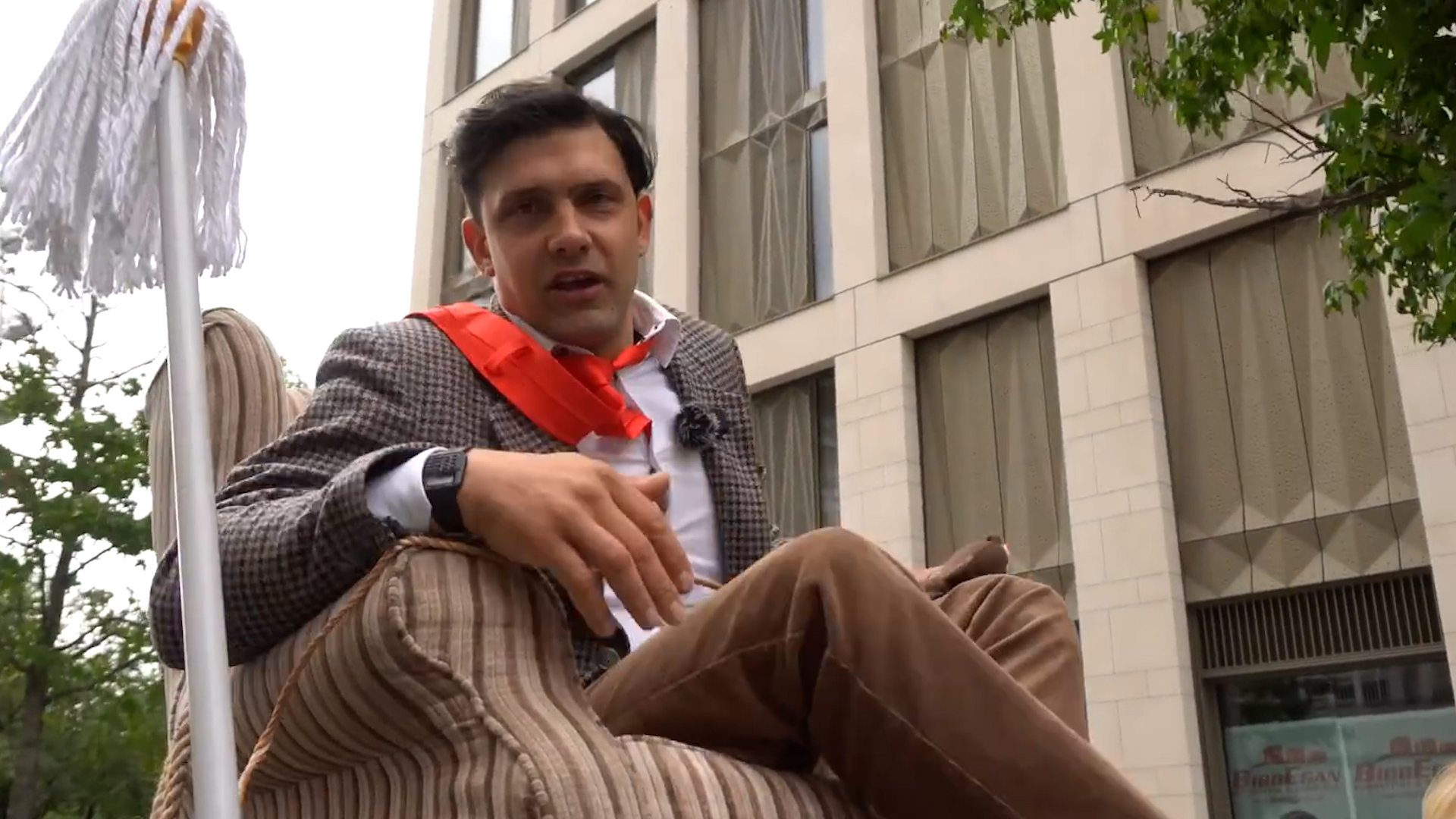 Stopped in London While Driving as Mr Bean