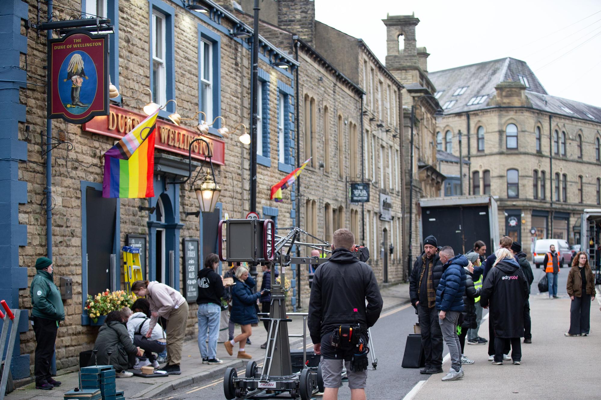 Film crews in Yorkshire: Hebden Bridge pub features in new BBC Riot ...
