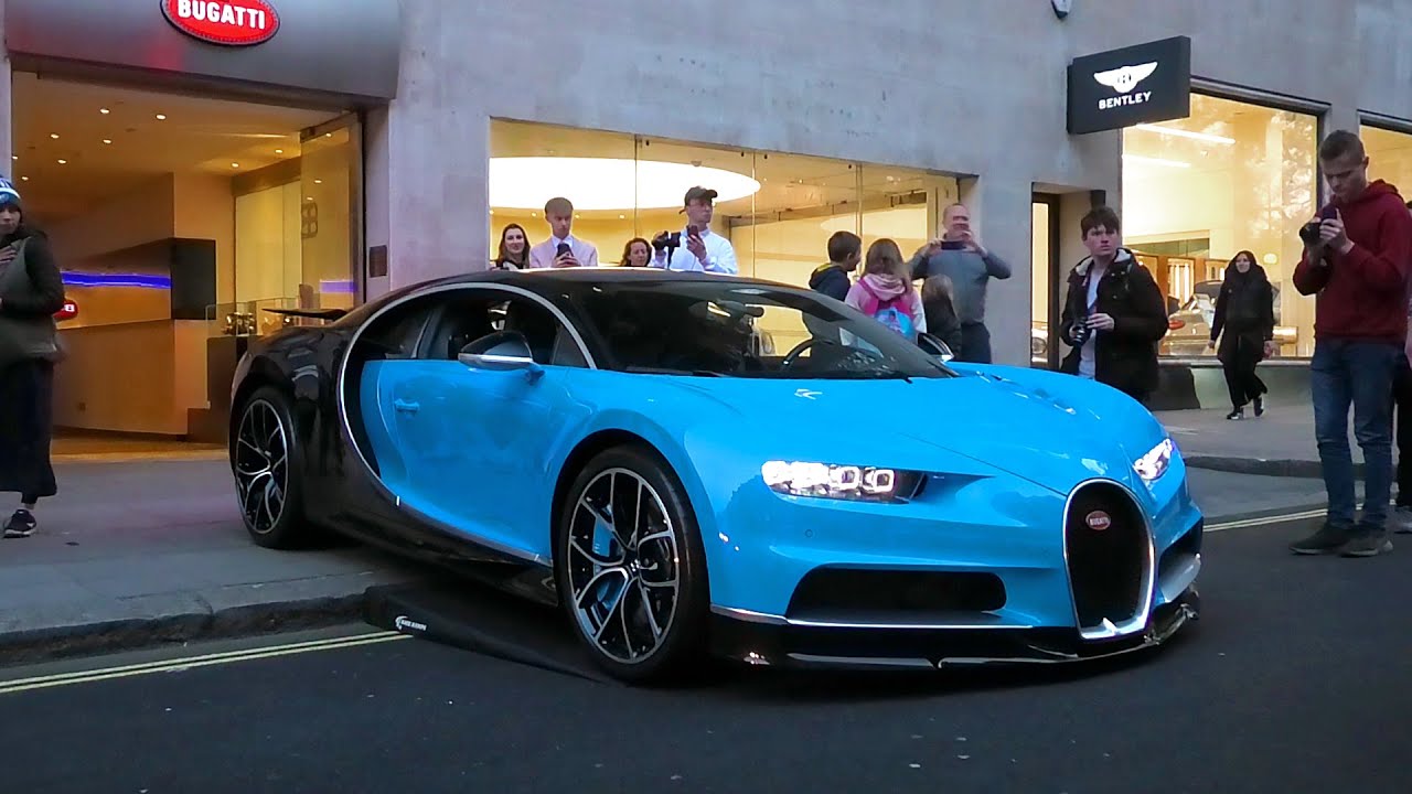 Bugatti Chiron Arrival in Central London