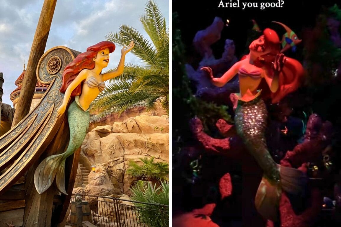 Animatronic Ariel's Head Broken in Viral Video from Magic Kingdom