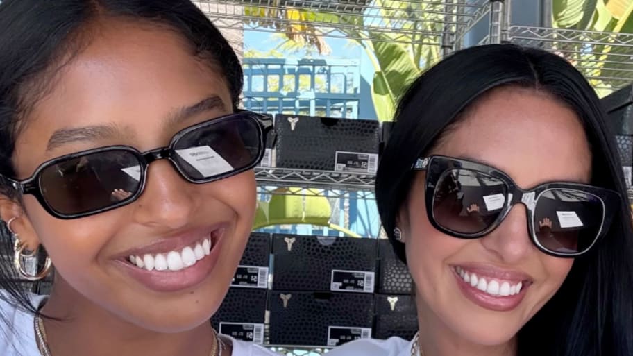 Vanessa Bryant shows off fire ‘diamond’ sparkly Kobe 3 Protro sneakers