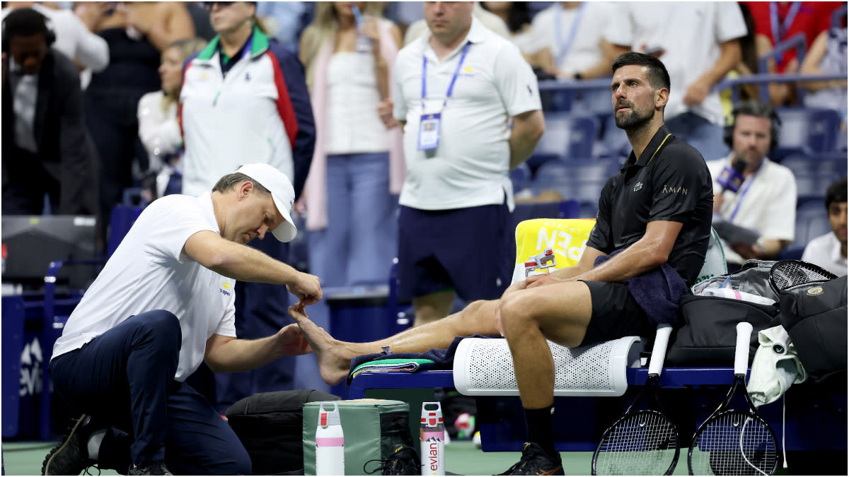 A Close-up Photo of Novak Djokovic's U.S. Open Blister Stuns Fans