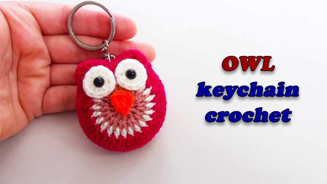 Crochet Owl Keychain Amigurumi Tutorial | Easy Keychain Crochet