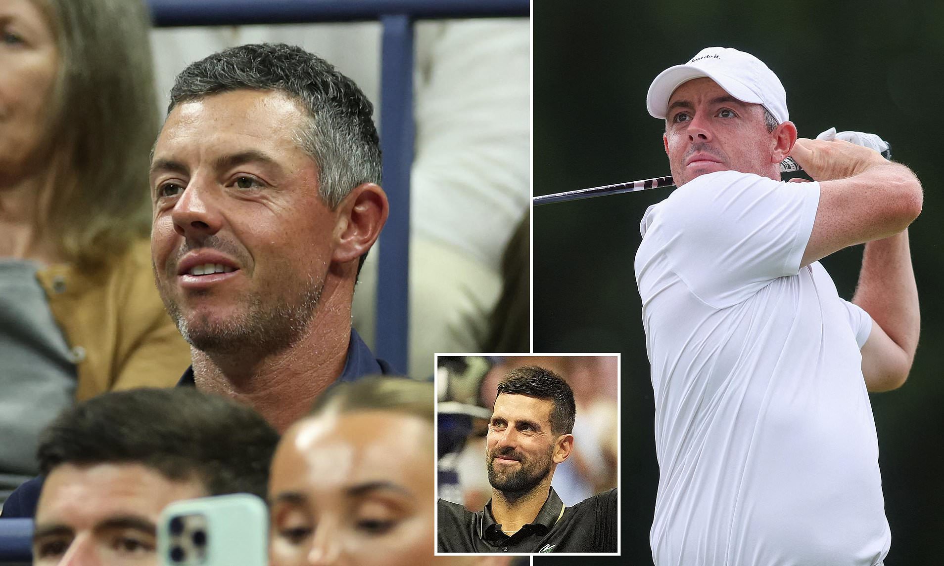 Rory McIlroy enjoys boys' night at the US Open tennis after dashing ...