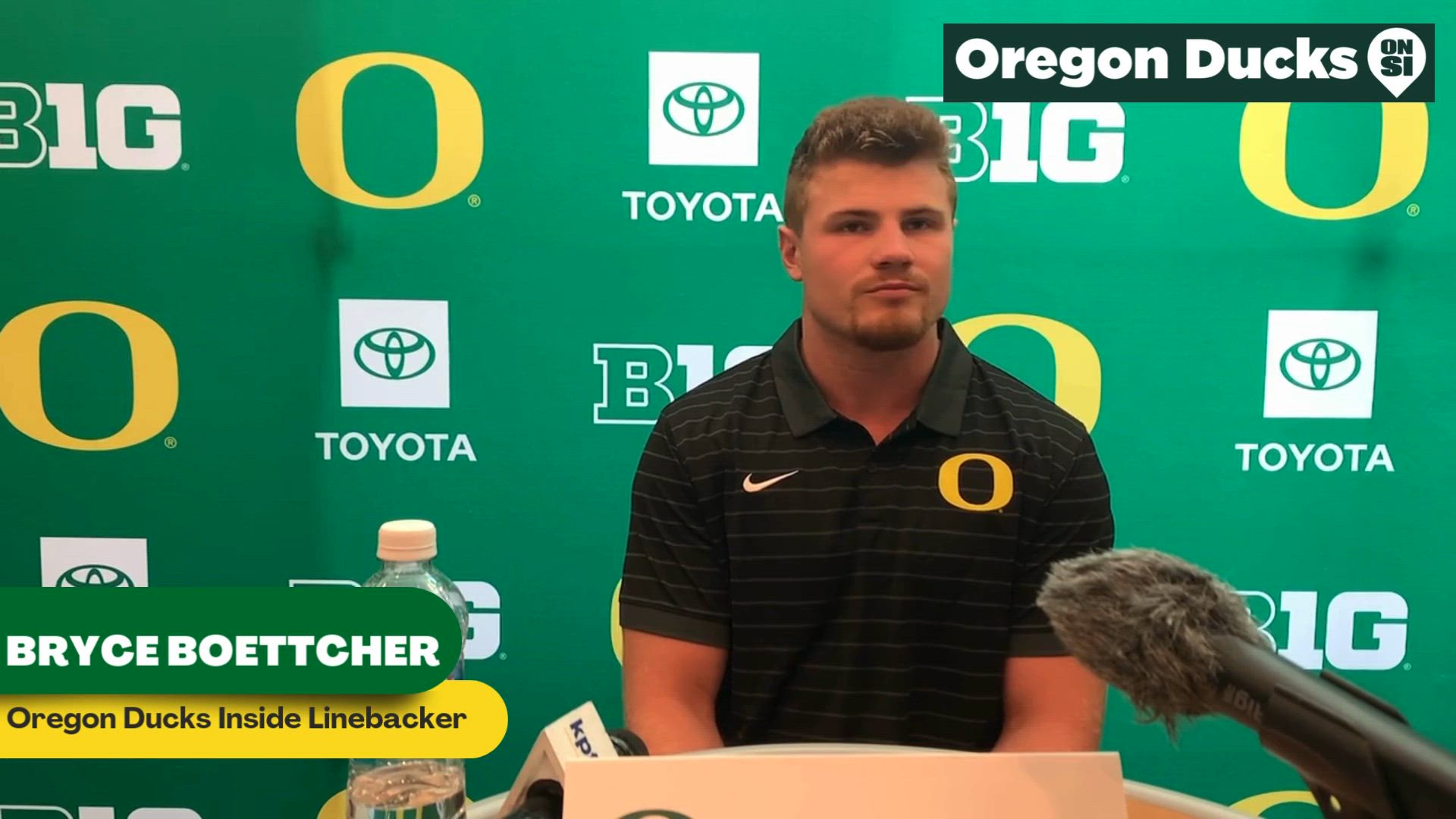Oregon Ducks Inside Linebacker Bryce Boettcher discuses the reason he ...