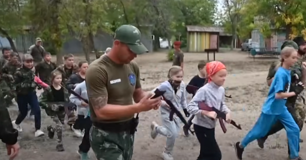 Russian teacher risked it all to reveal children trained for Putin’s war