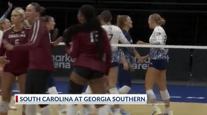 Georgia Southern volleyball sweeps USC in exhibition match