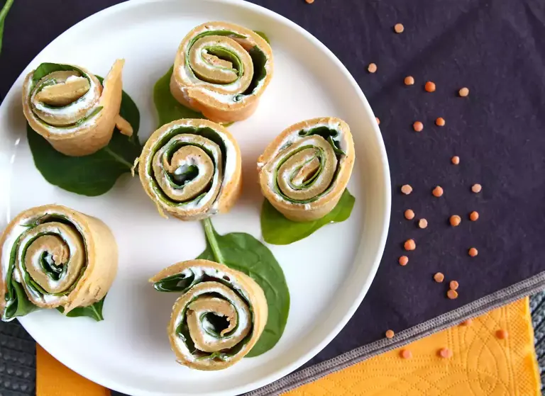 Rote linsenpfannkuchen - mit nur 2 zutaten!