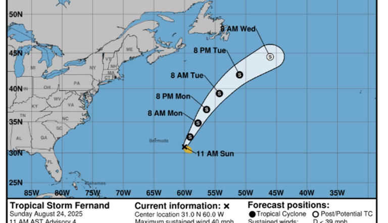 Atlantic On Alert: Tropical Storm Fernand Moves North, Other Systems ...