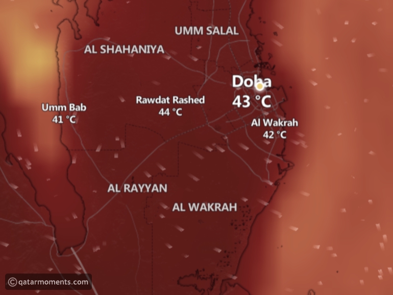 Sunny Skies and 44°C Heat: Doha Weather Forecast, August 25