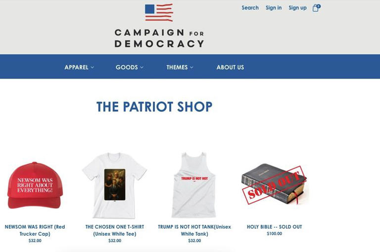 Trolling Gavin Newsom sells out of $100 holy bible mocking MAGA ...