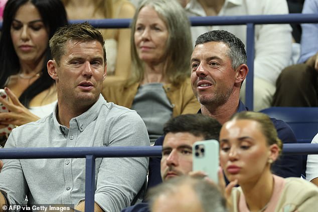 Rory McIlroy enjoys boys' night at the US Open tennis after dashing ...