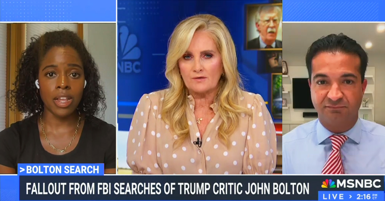 MSNBC Guest Claims U.S. Ignoring National Security Threats To Do Bolton ...