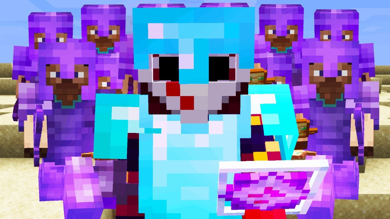 Fighting 100 Players In Minecraft