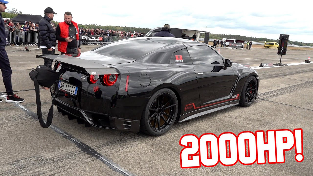 Nissan GT-R R35 ALPHA 22x 2000HP – 0 to 353 KMH Acceleration on Half-Mile