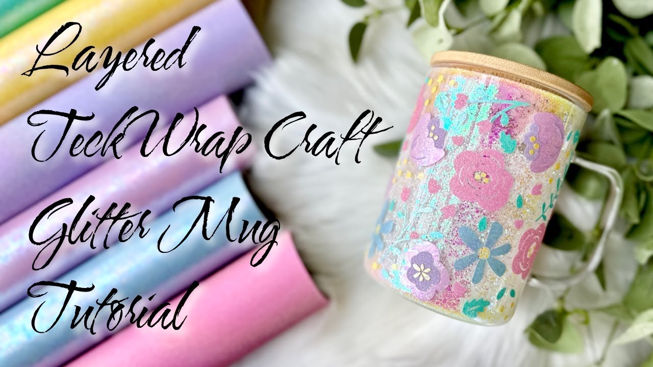 Teckwrap glass mug glitter projects like you’ve never seen