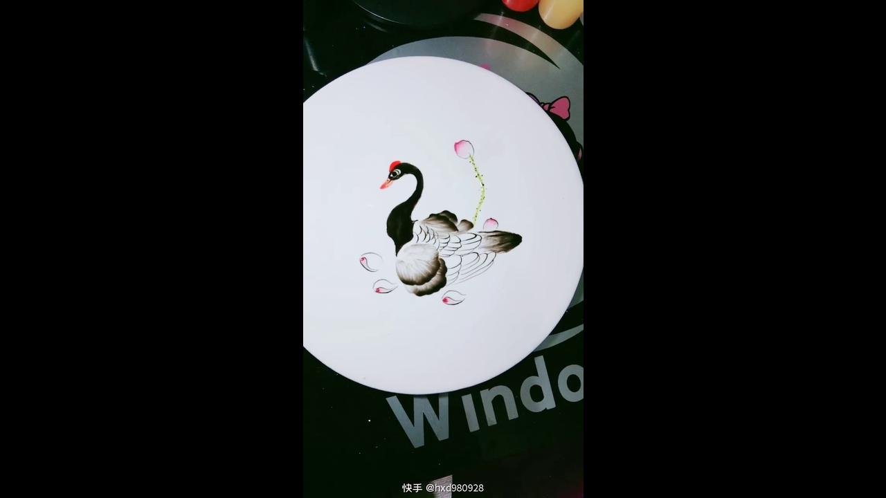 Showing Realistic Drawing Of Watermelon And Duck