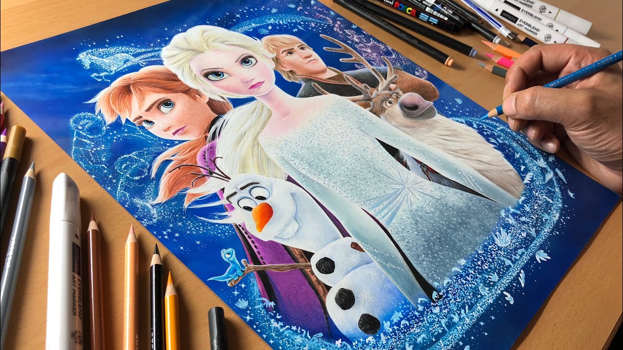 Frozen 2 Artwork Timelapse