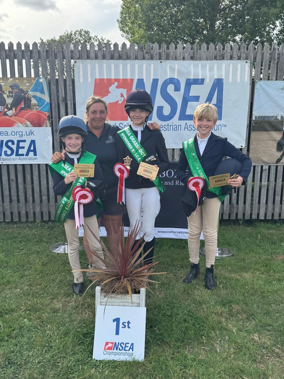 Farlington Equestrian team win double national championship