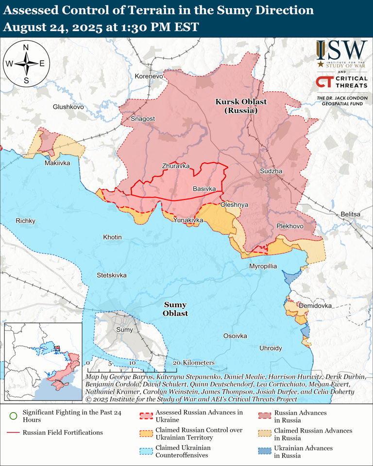 Russia pushes across entire frontline, but Ukraine has success near ...