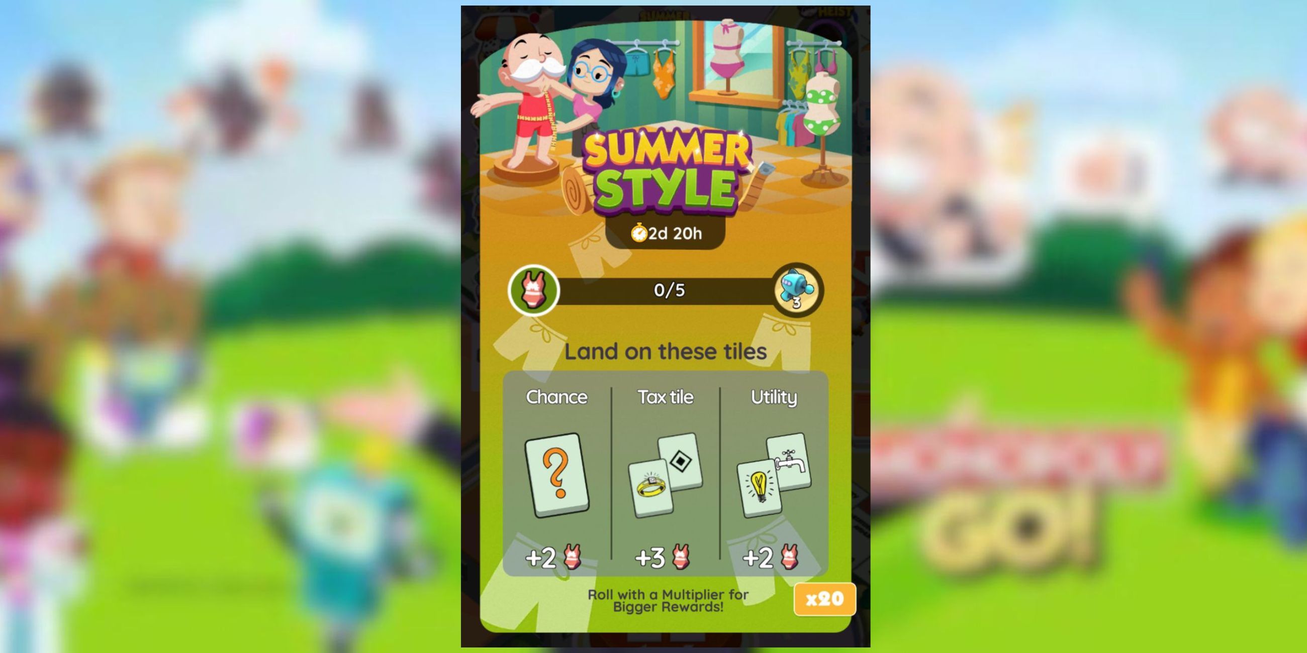 Monopoly GO: Summer Style Rewards and Milestones