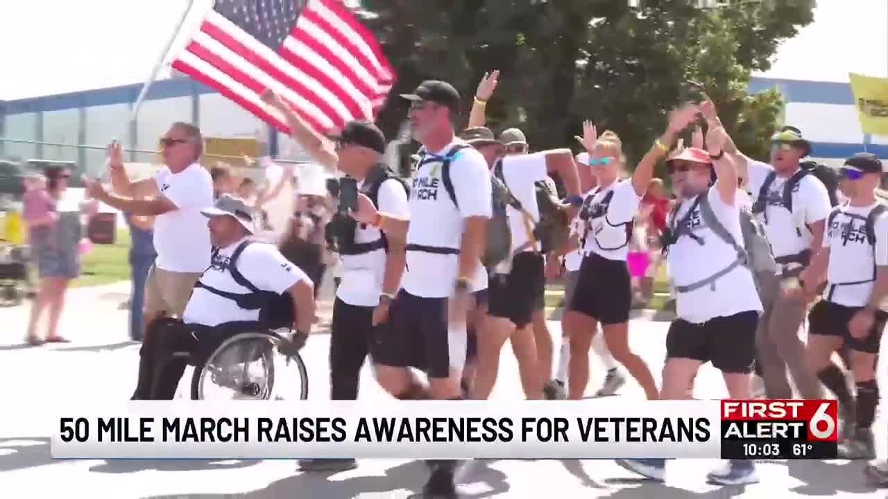Over 150 participants complete 50-Mile March in Papillion to support ...