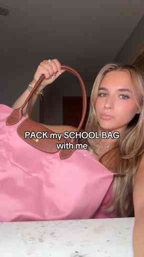 Organizing My Longchamp School Bag Pack With Me