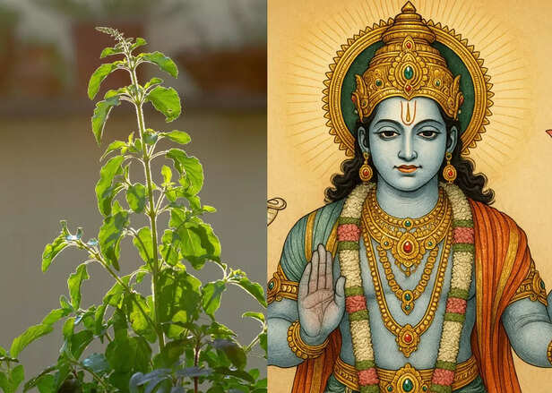 Lord Vishnu and Tulsi: A Story of Devotion, Curse, and Divine Union