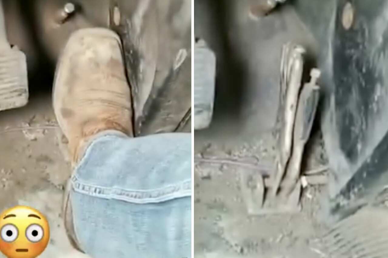 Video: Mechanic shows advanced hack to drive a truck without pedals