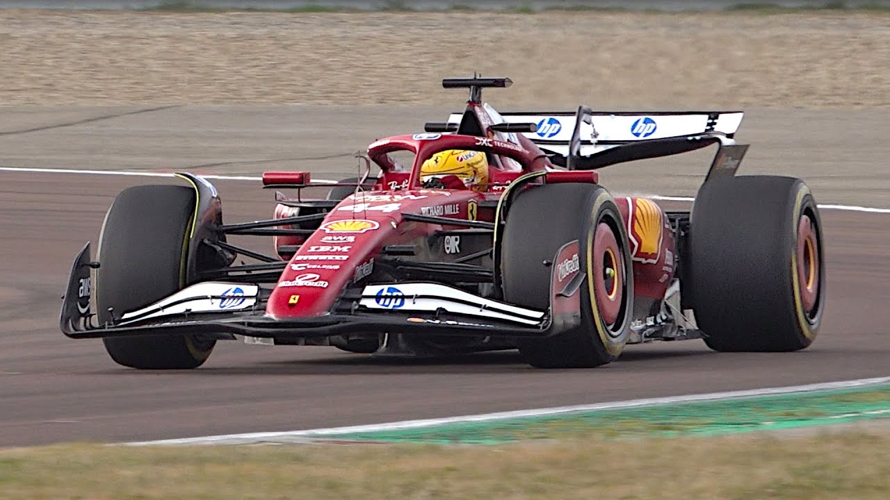 Lewis Hamilton testuje Ferrari SF-25 na okruhu Fiorano