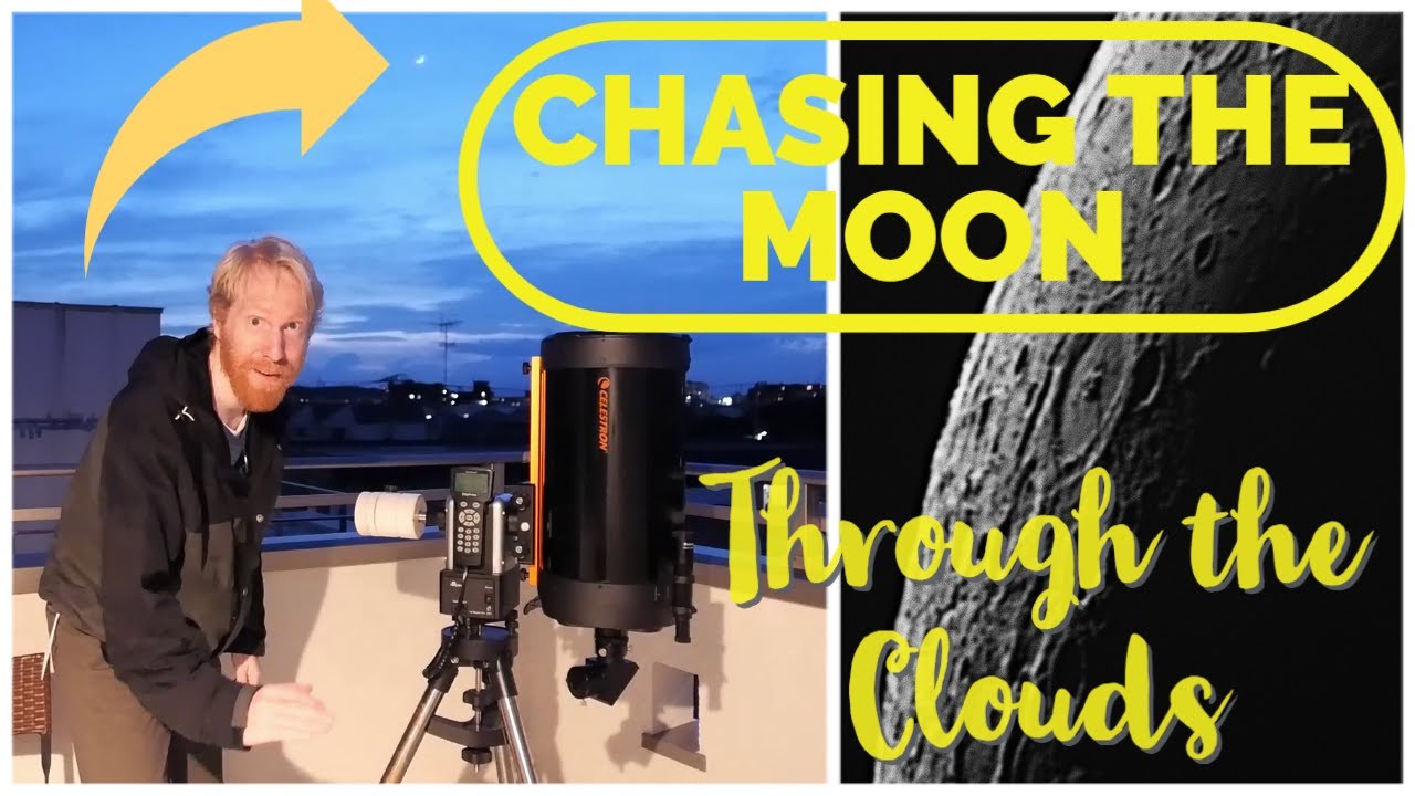 Chasing the Moon Through the Clouds | Real-Time Astrophotography Adventure