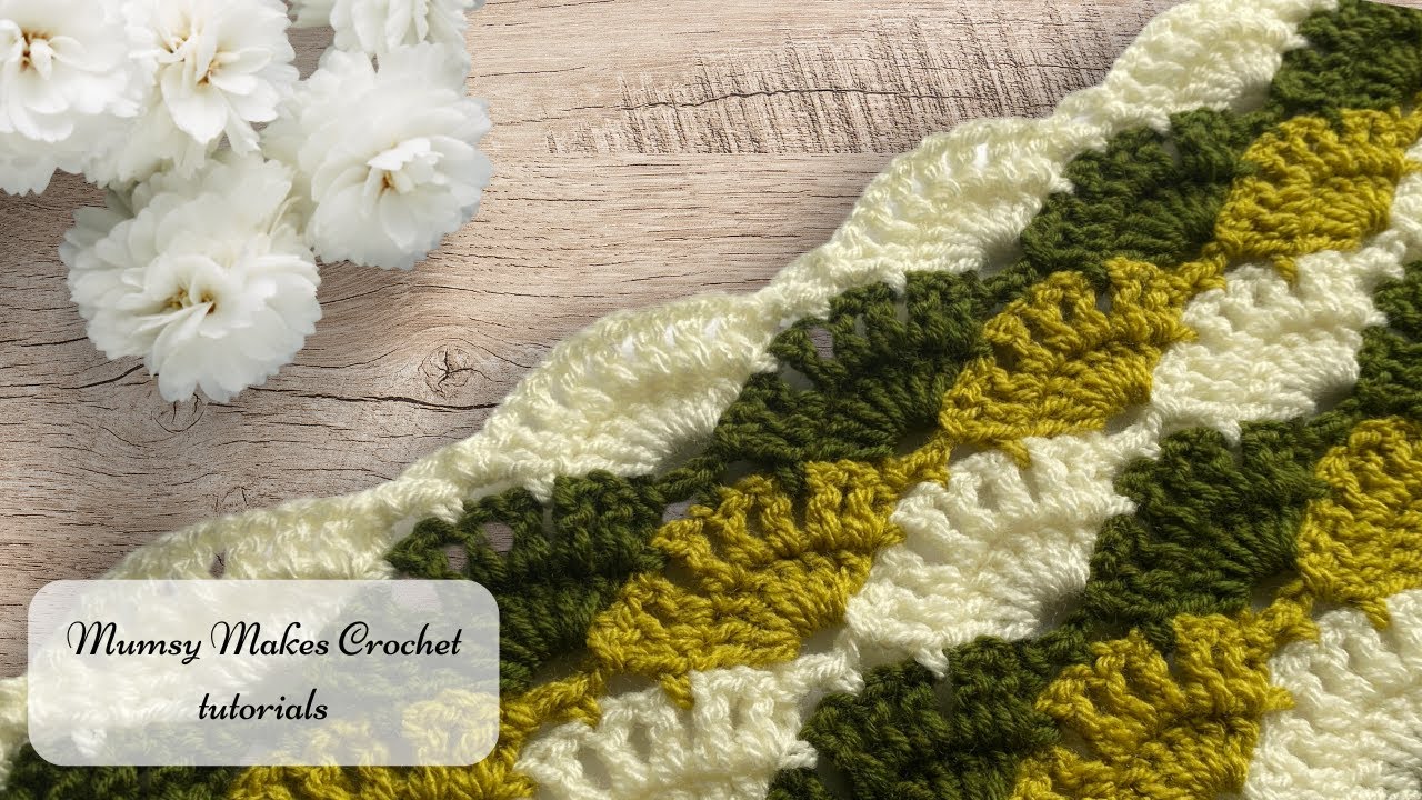 Beginner-friendly shell stitch blanket tutorial