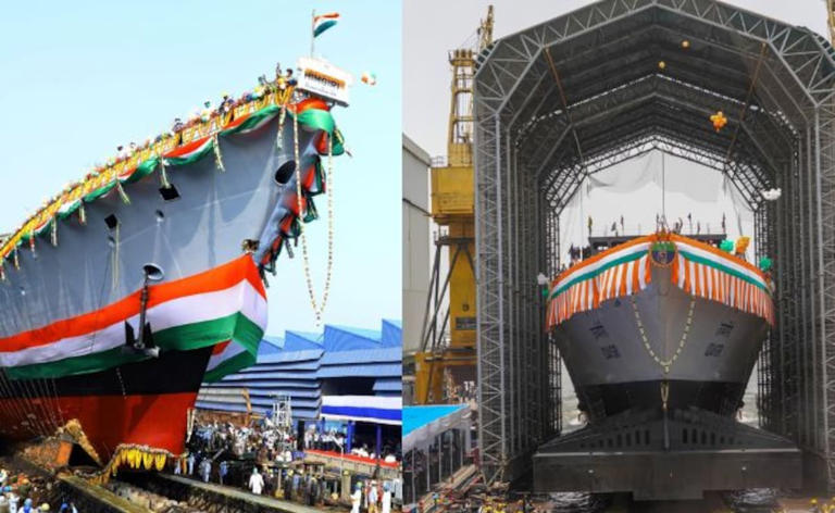 Indian Navy Commissions 2 Nilgiri-Class Frigates In Big Boost To Naval ...