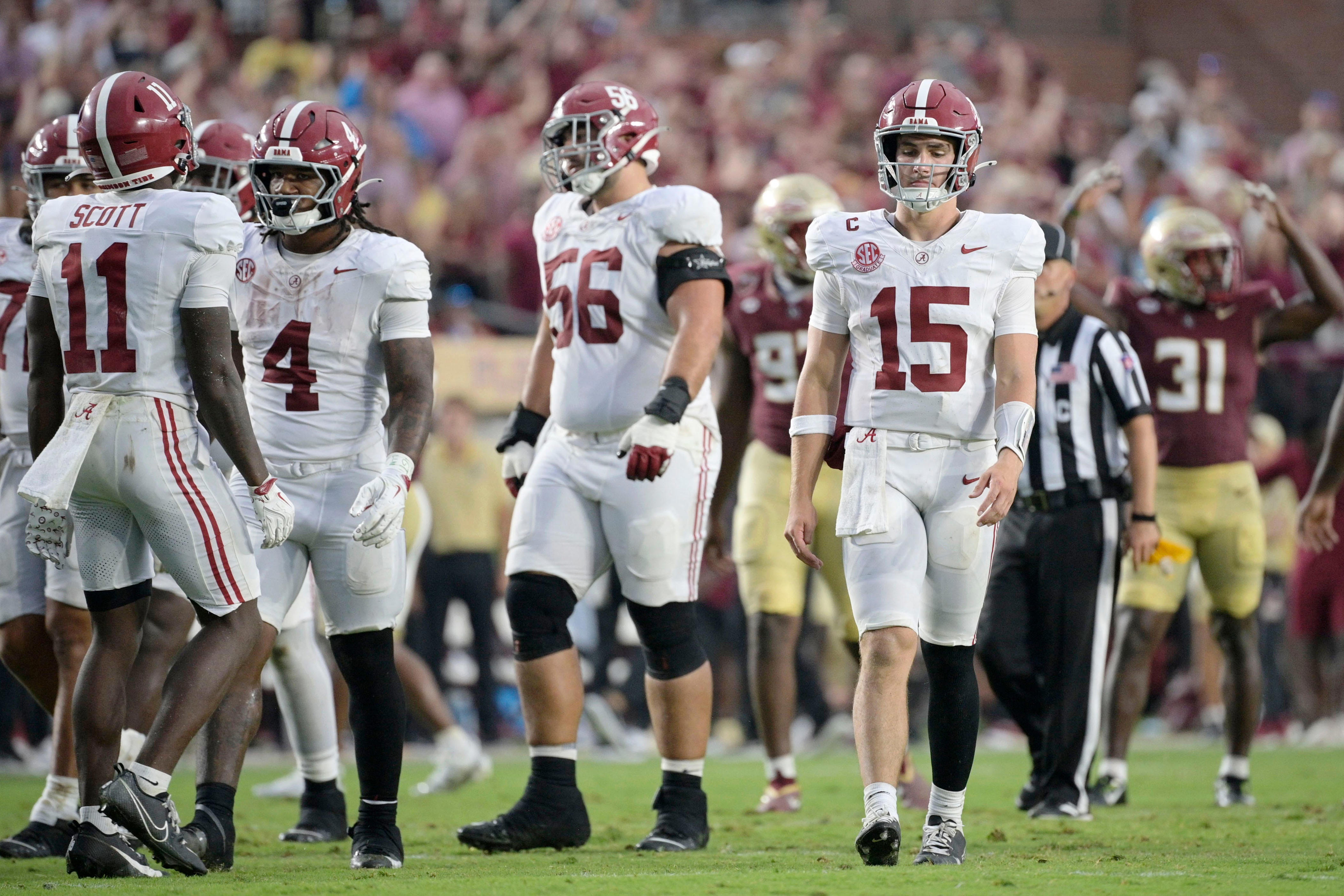 Alabama football slides far in new US LBM Coaches Poll top 25 after ...