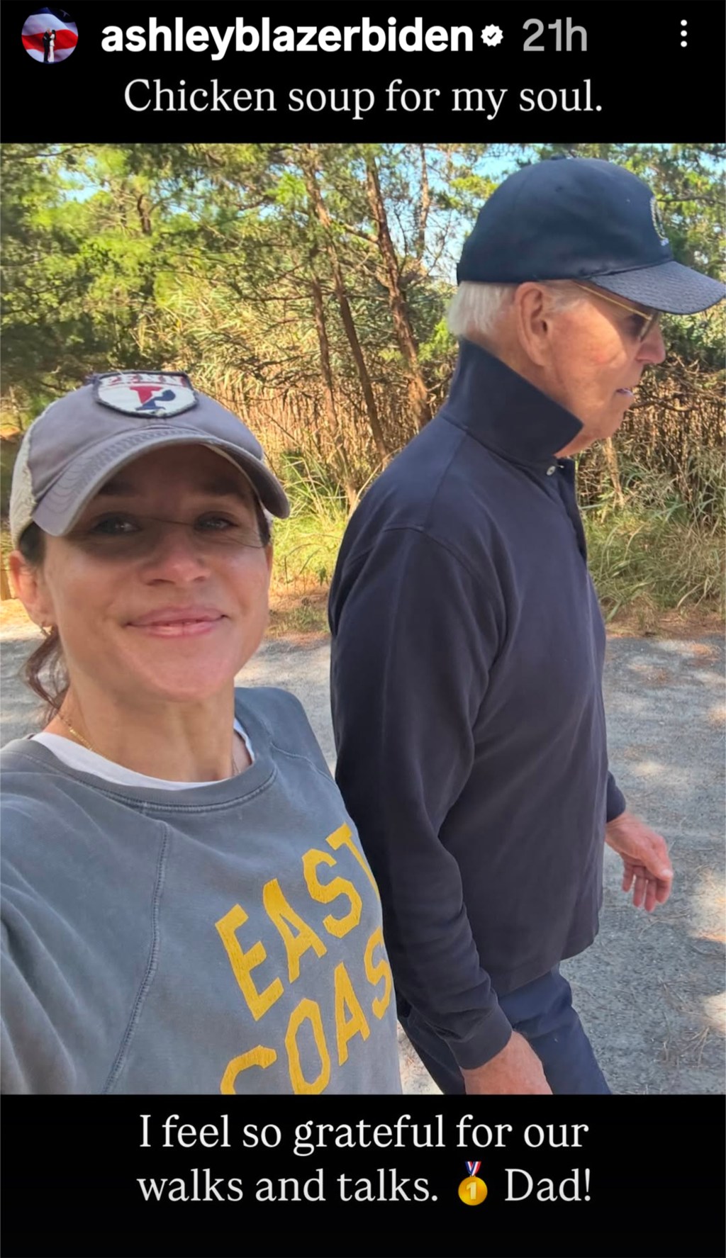 Joe Biden seen smiling in photos with daughter Ashley — as debunked ...