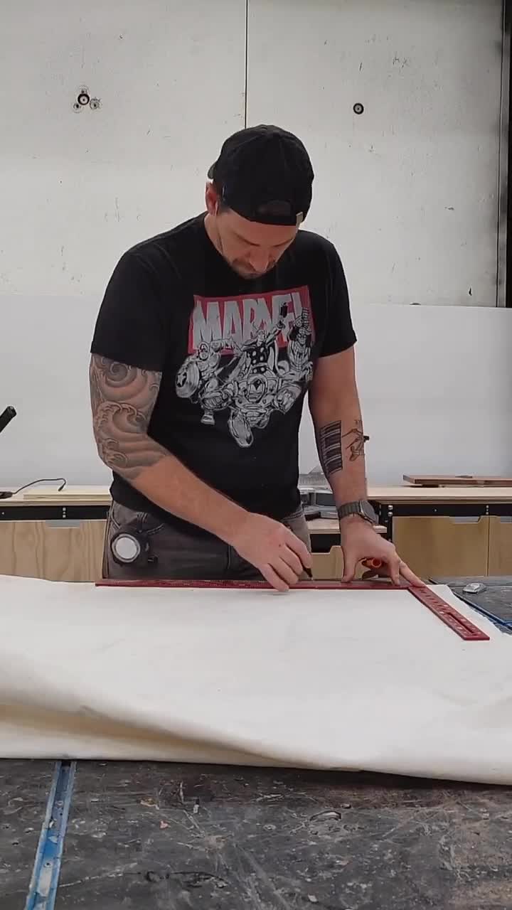 I made a tambour door for a walnut desk!