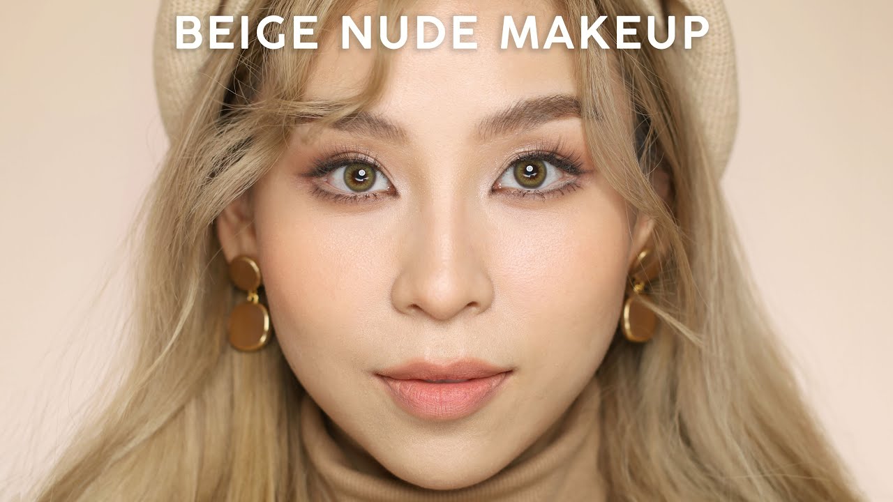 Effortless beige nude makeup tutorial