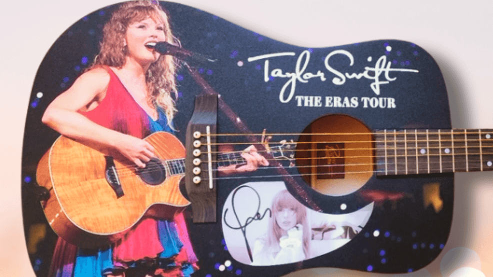 Taylor Swift autographed guitar raffle benefits cancer patients locally