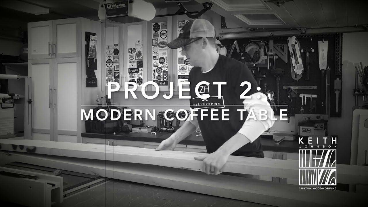 I created a modern coffee table – wood + metal