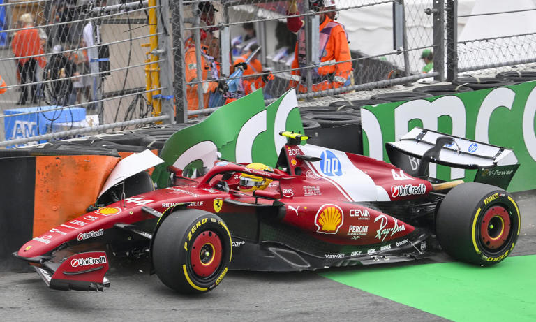 Lewis Hamilton crashes OUT early in Dutch Grand Prix as his Ferrari ...