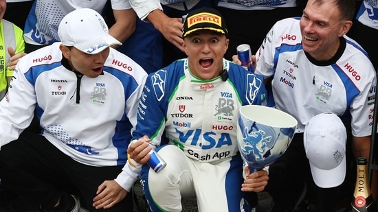 F1 rookie Isack Hadjar marks career milestone with first podium finish ...