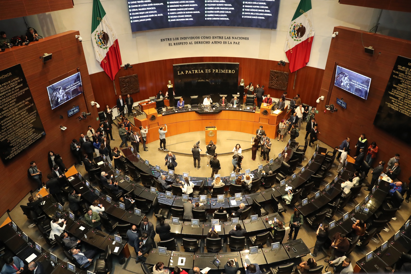 Senado mexicano se alista para la investidura del nuevo Poder Judicial