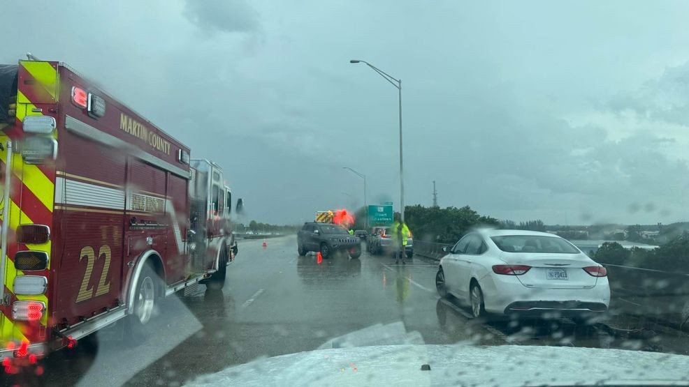 Multi-vehicle crash on I-95 SB in Stuart injures four, reduces traffic ...