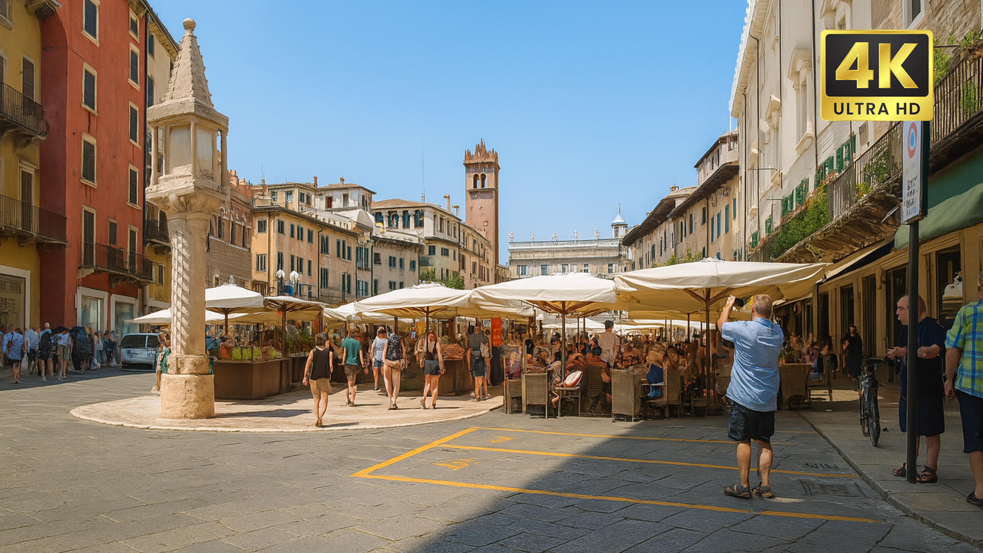 Verona, Italy – Summer Walking Tour 4K